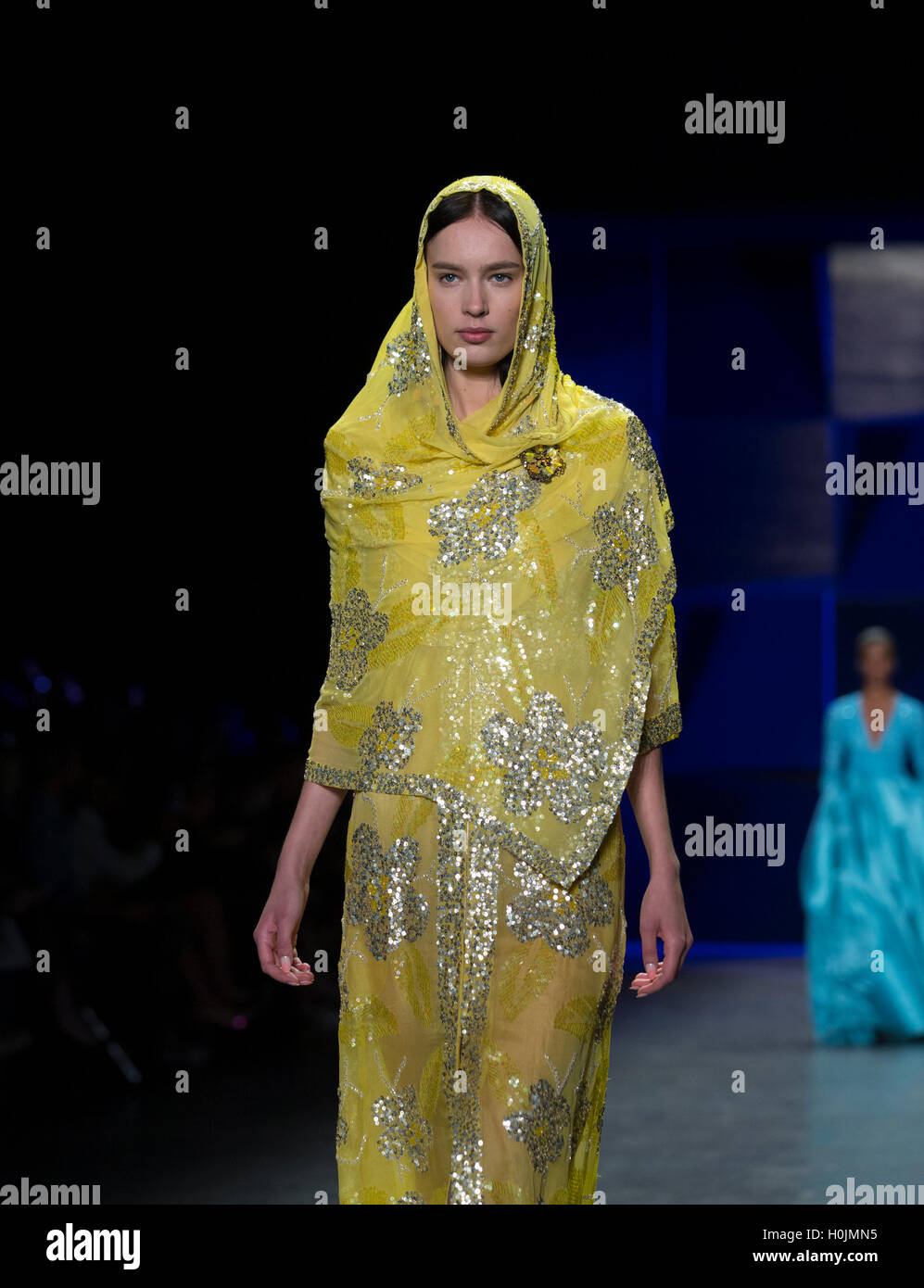 New York, NY USA - September 14, 2016: Model walks runway for ...