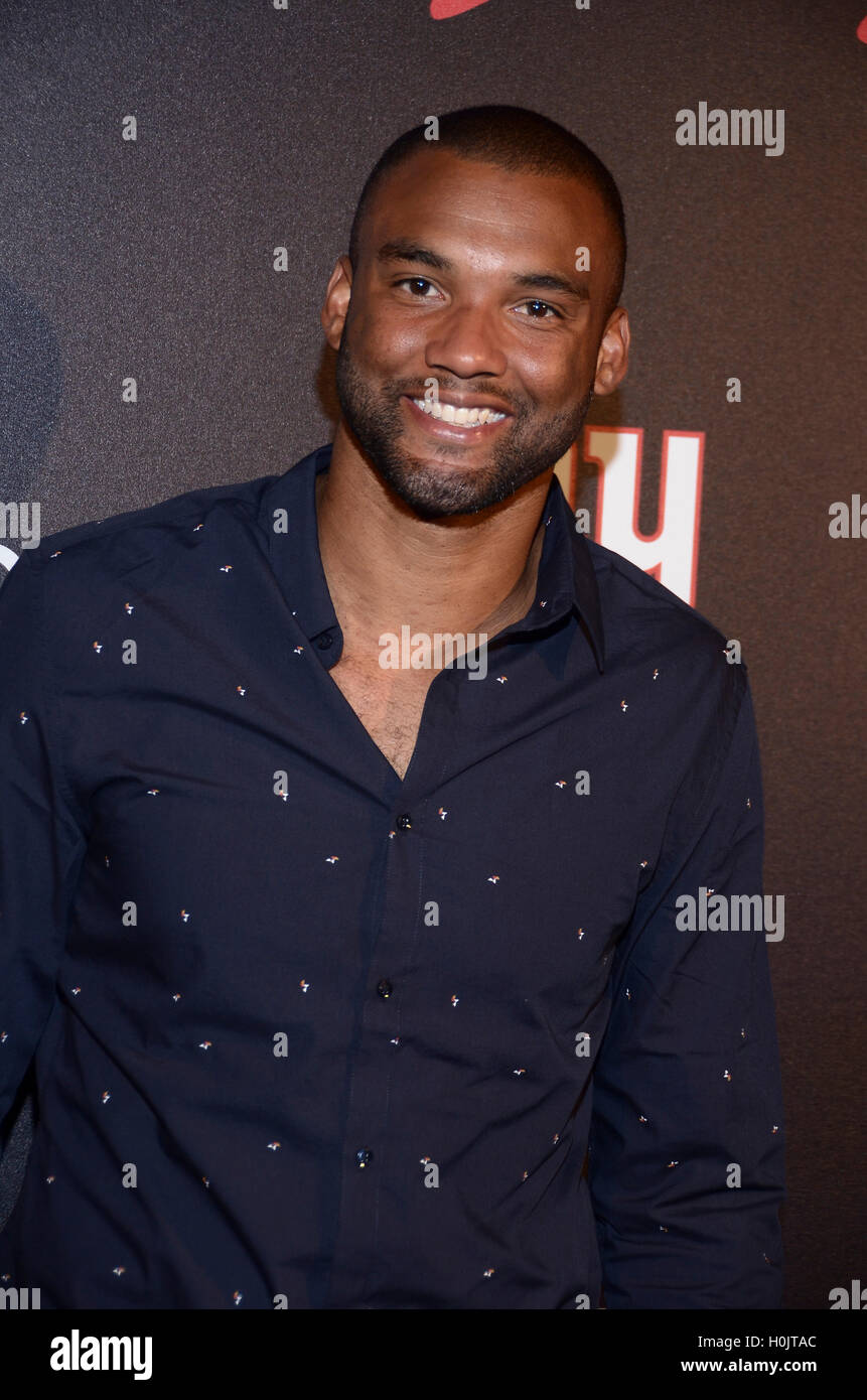 New York, USA. 20th September, 2016. Brandon London attends the Hublot ...