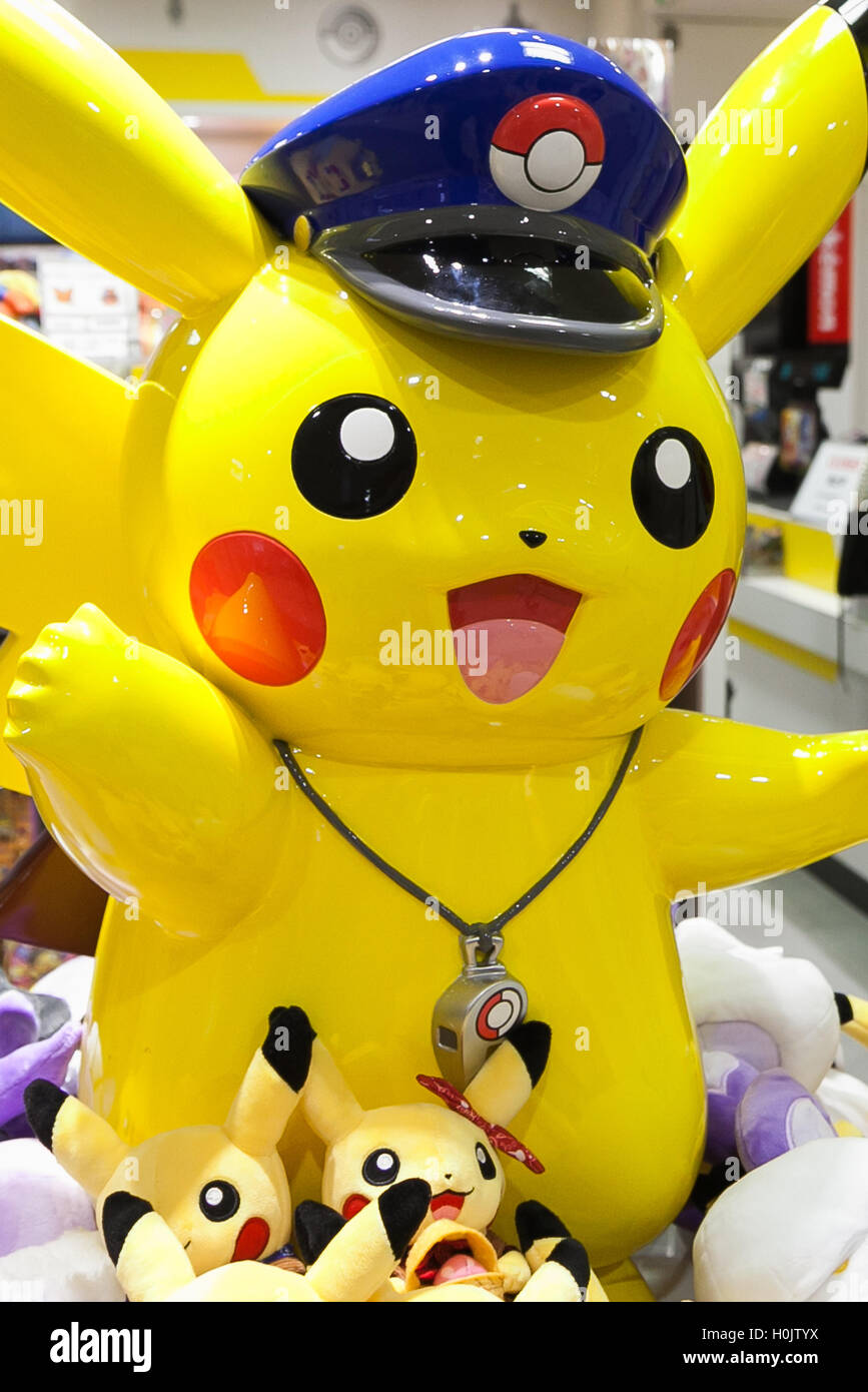 Tokyo, Japan. 21st September, 2016. Pikachu statue on display at ...