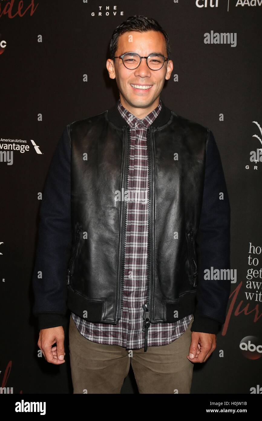 Los Angeles, CA, USA. 20th Sep, 2016. Conrad Ricamora at arrivals for ...