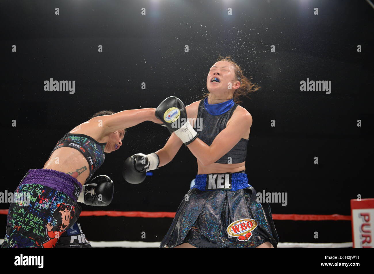 Sanda, Hyogo, Japan. 20th Aug, 2016. (L-R) Louisa Hawton (AUS), Kei ...