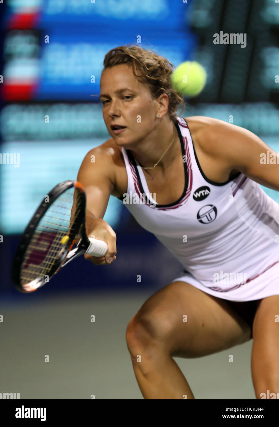 Tokyo, Japan. 21st Sep, 2016. Barbora Strycova of Czech Republic ...