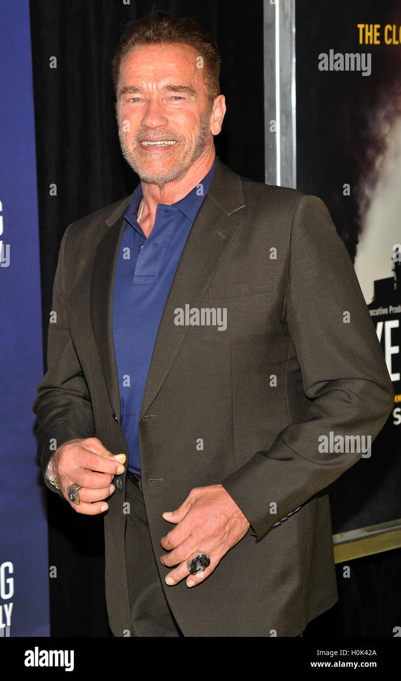 New York, USA. 21st September, 2016. Arnold Schwarzenegger attends ...