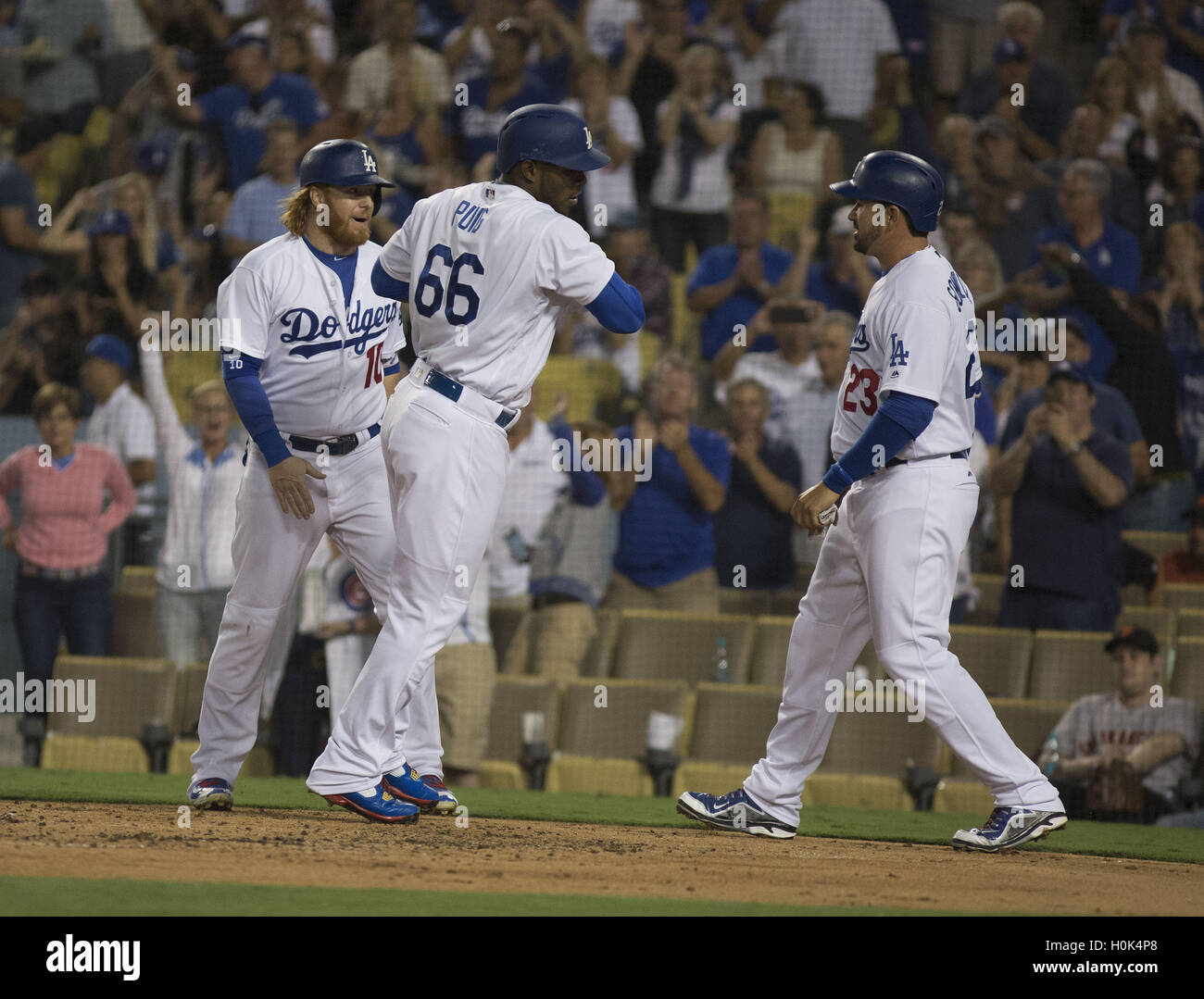 Los Angeles, California, USA. 21st September, 2016. Los Angeles Dodgers ...