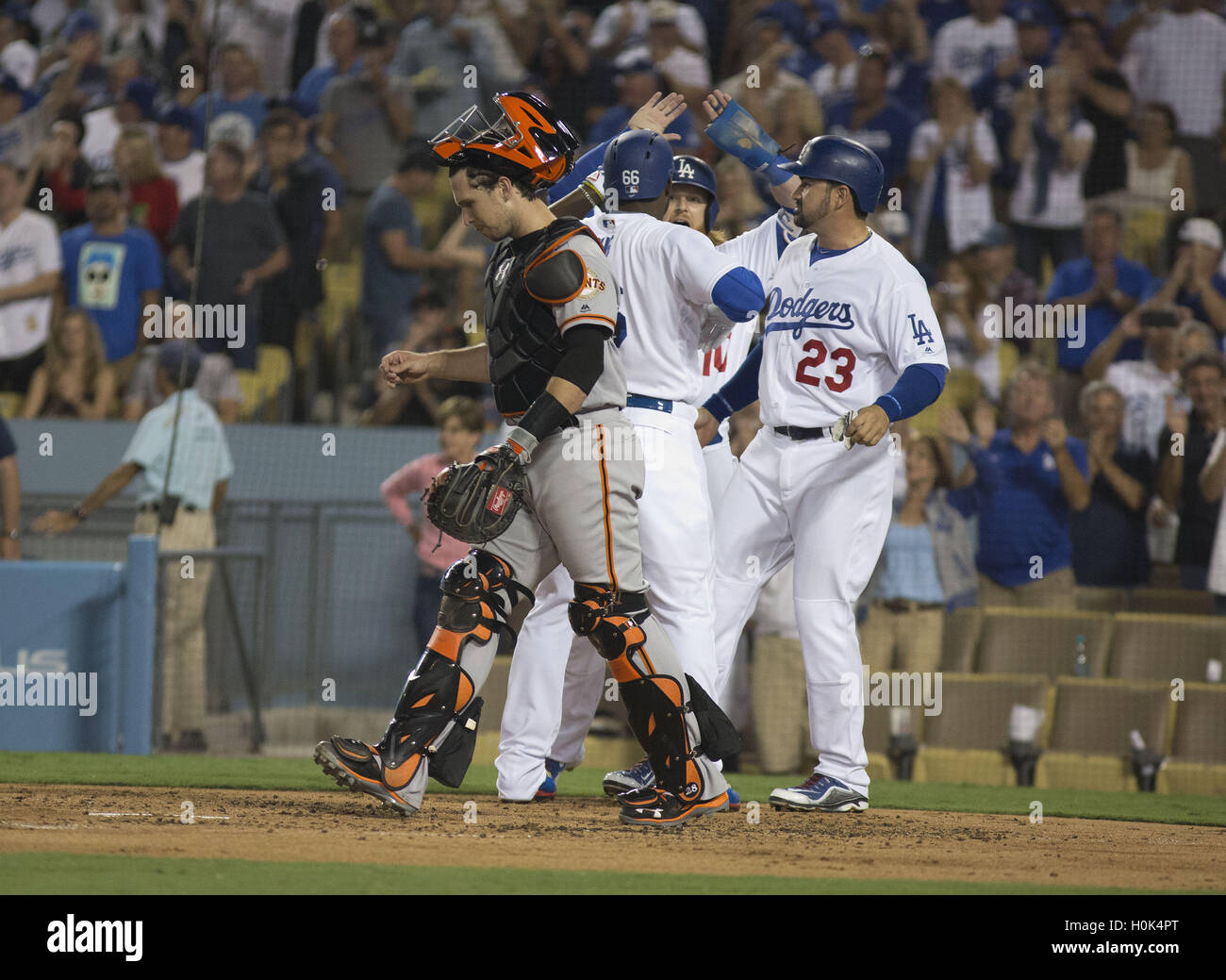Los Angeles, California, USA. 21st September, 2016. Los Angeles Dodgers ...