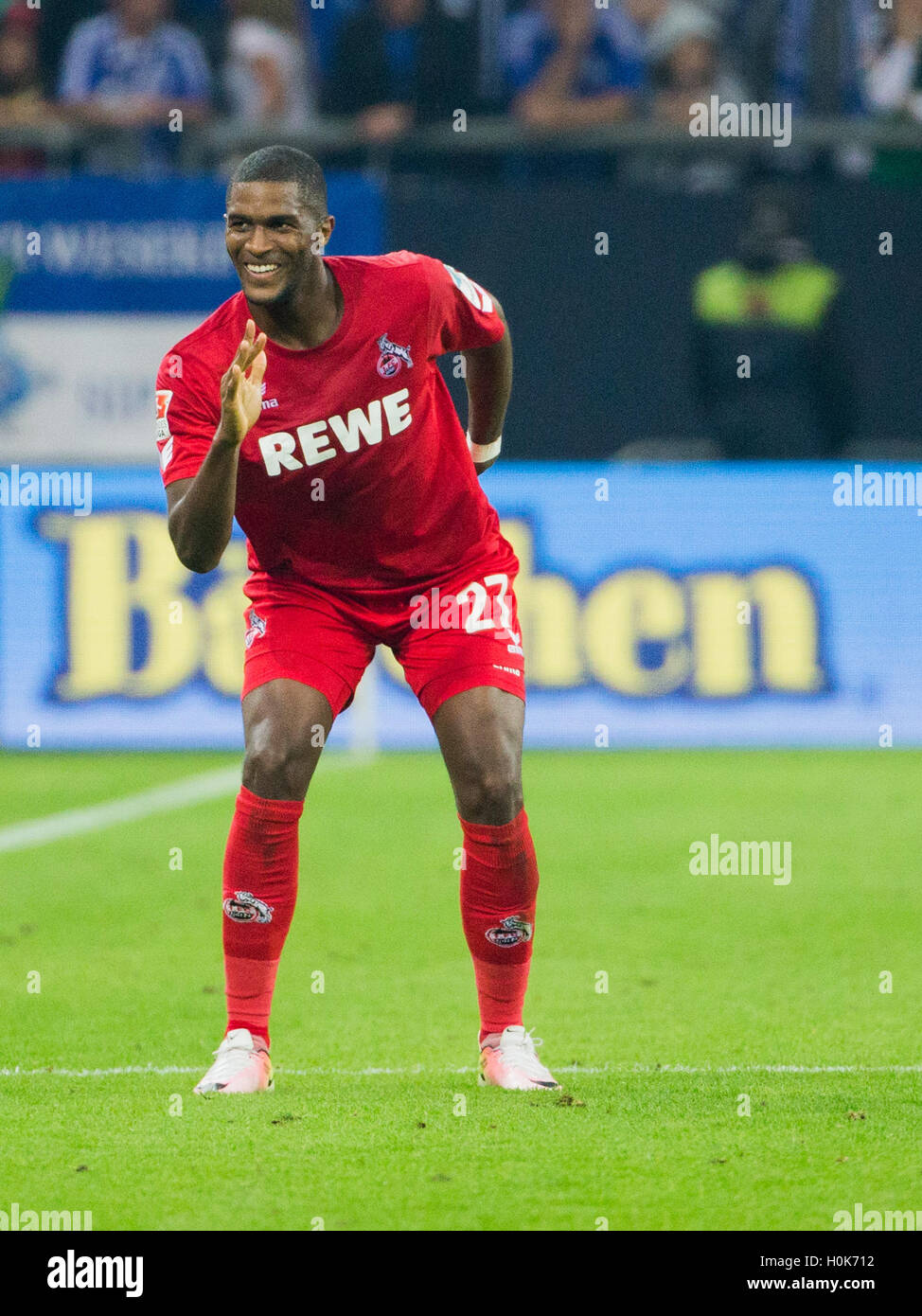 Gelsenkrichen, Germany. 21st Sep, 2016. Cologne's goal scorer, Anthony ...
