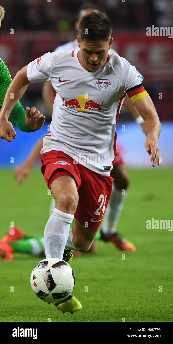 Leipzig, Germany. 21st Sep, 2016. Leipzig's Dominik Kaiser in action ...