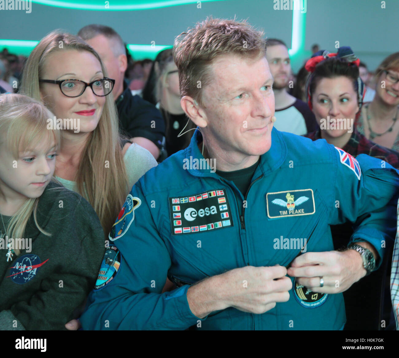 London UK 22 September 2016.Tim Peake at the New Scientist Live event ...