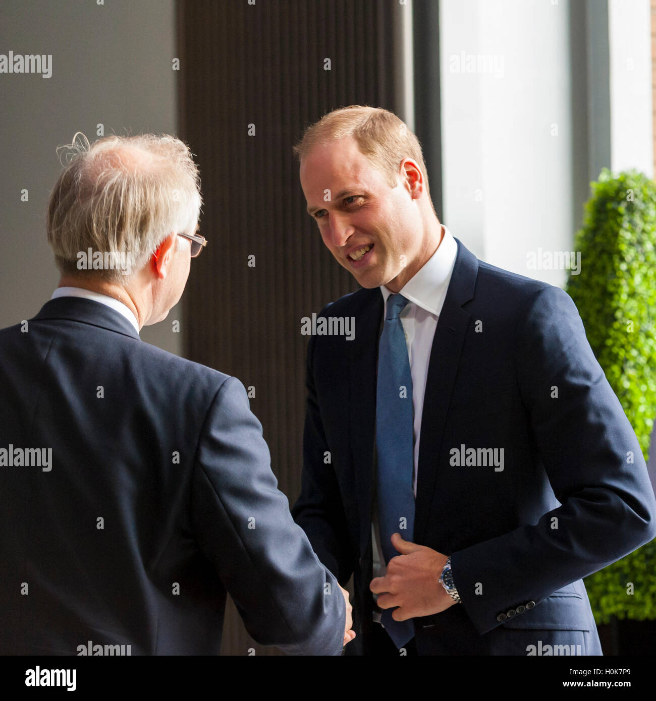London, UK. 22 September 2016. The Duke of Cambridge arrives at The ...