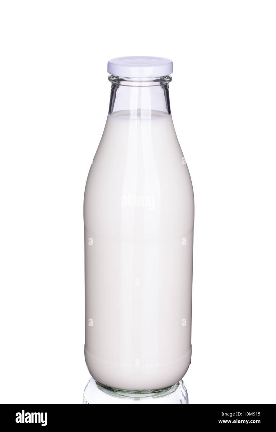 bottle of milk, isolated, clipping-path included Stock Photo - Alamy