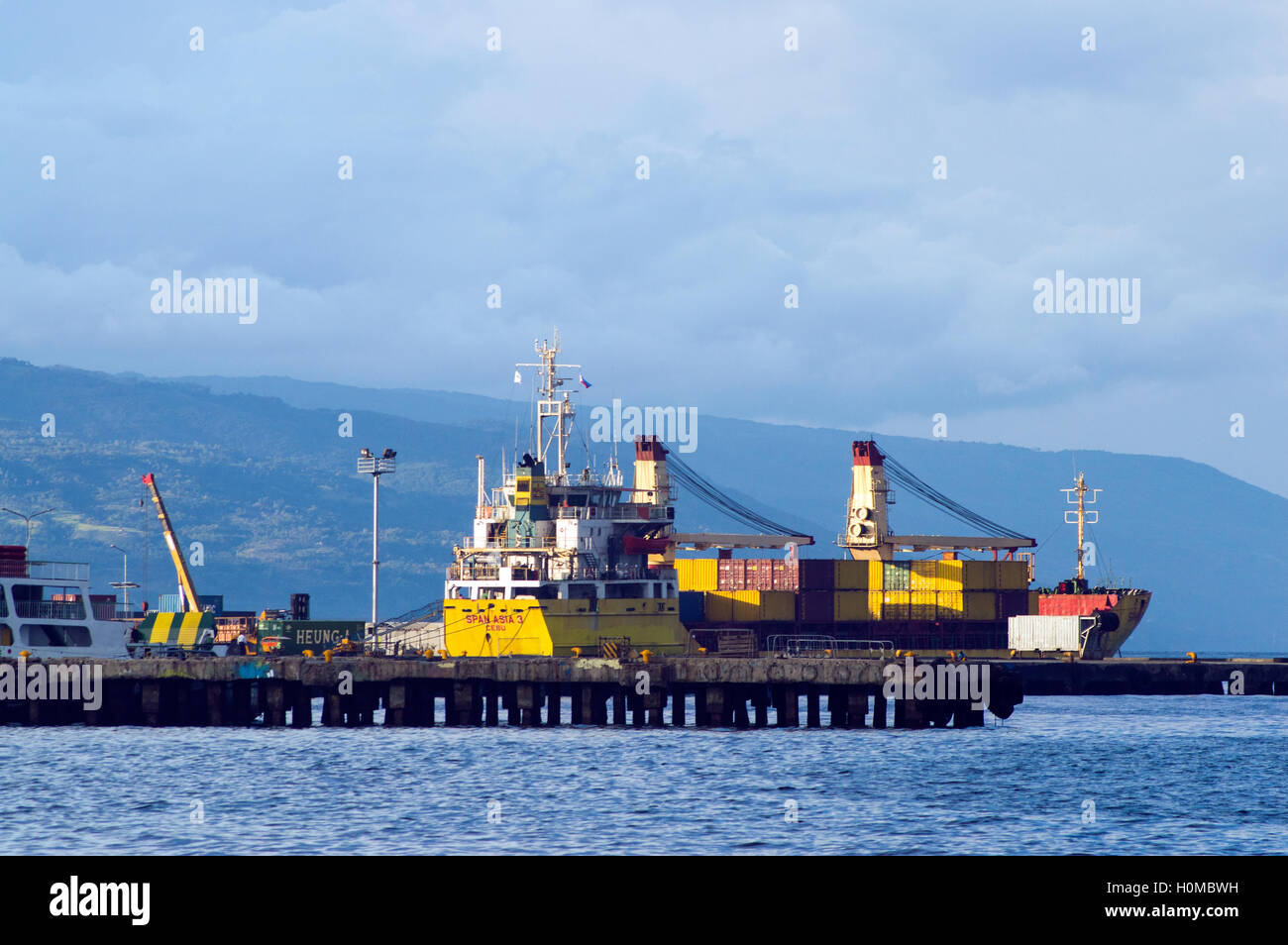 Passenger ferry terminal and port, Dumaguete, Negros Oriental ...