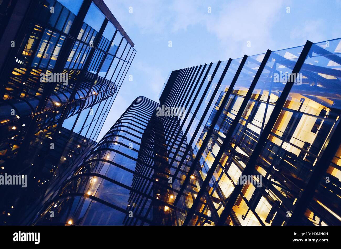 Beautiful glass building in London, United Kingdom Stock Photo - Alamy