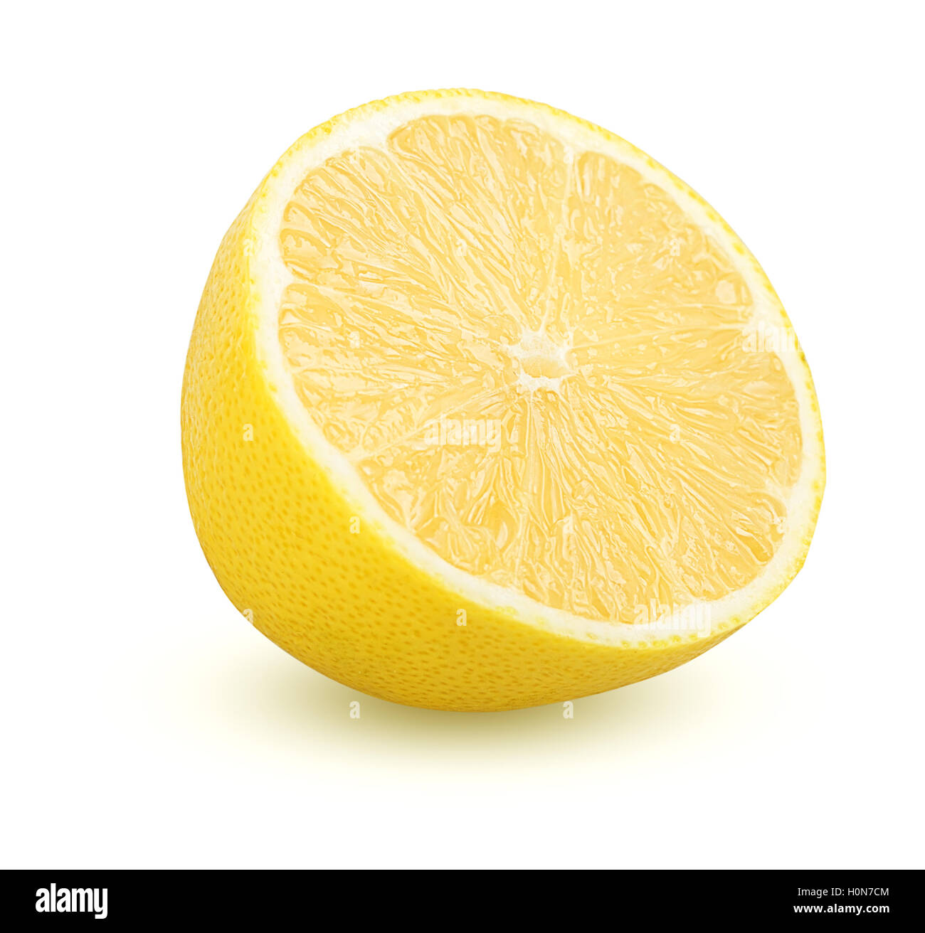 Half lemon isolated on white background with Clipping Path Stock Photo ...