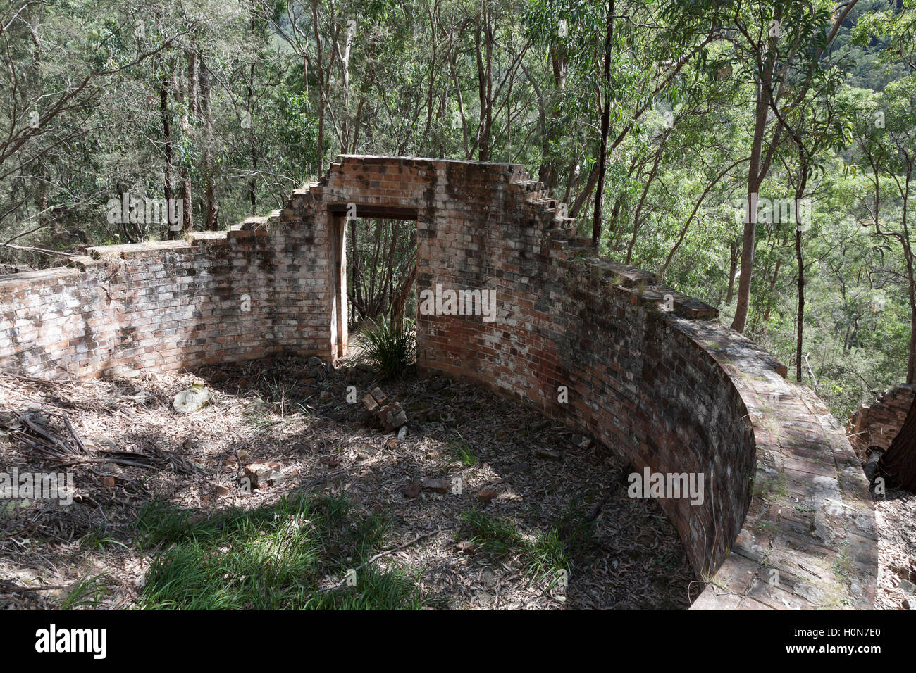Remains of the oil shale industry founded at Newnes (1906) now ...
