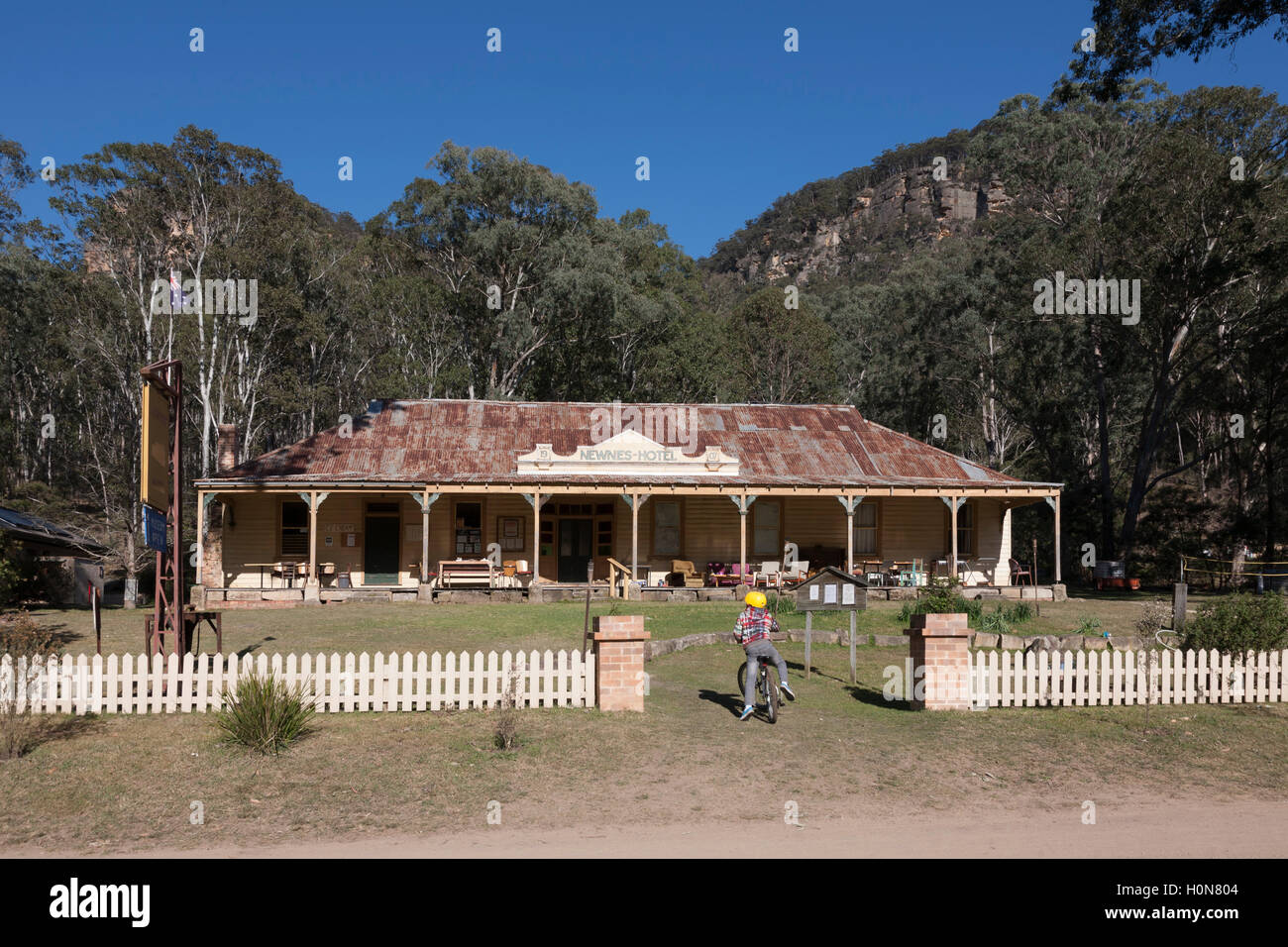 The Newnes Hotel is all that is left of the once thriving oil shale ...