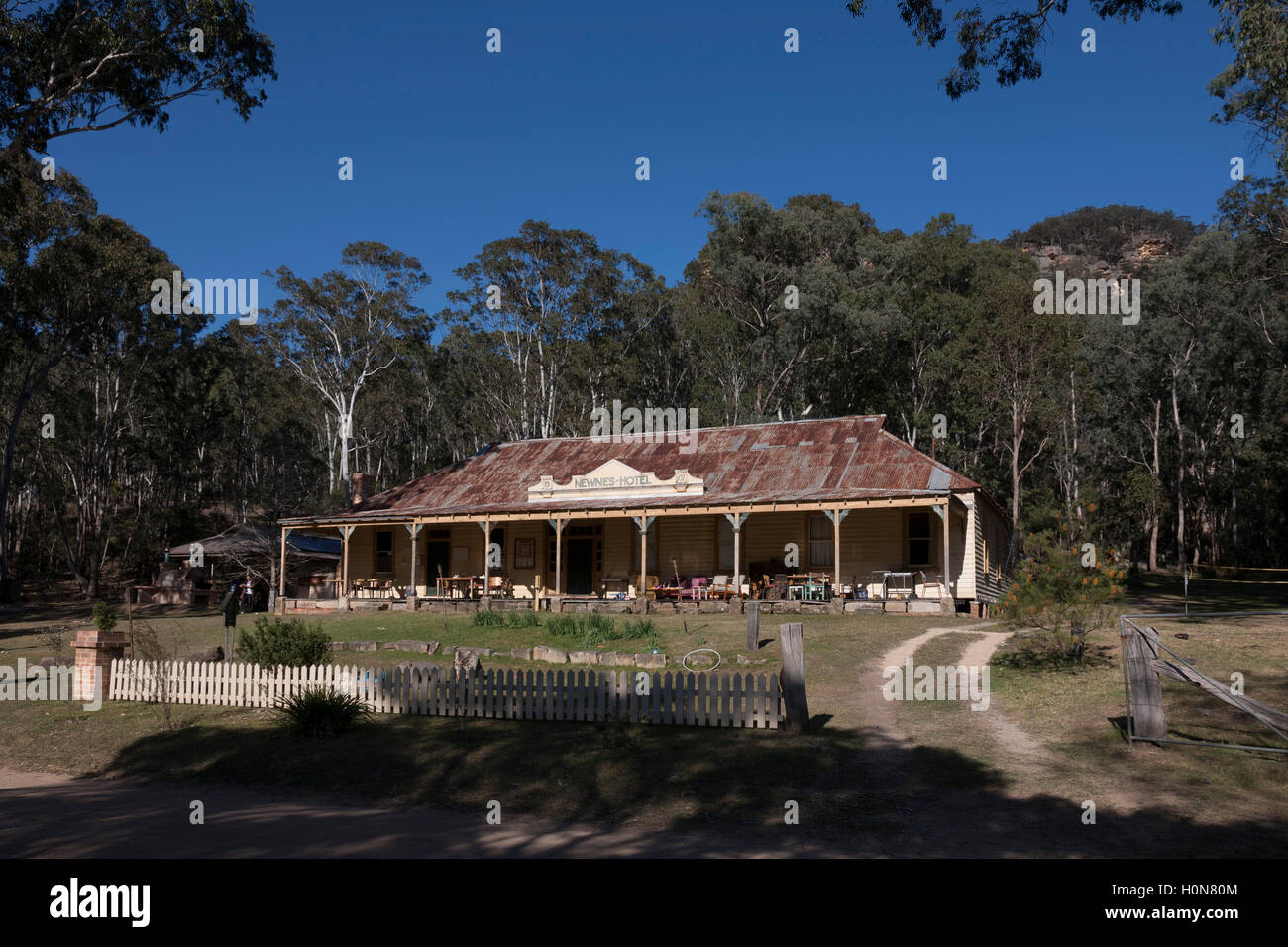 The Newnes Hotel is all that is left of the once thriving oil shale ...