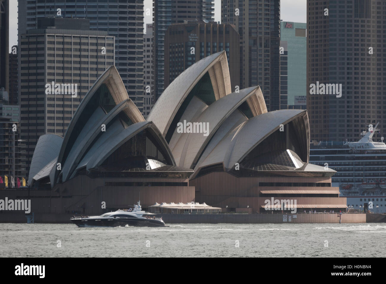 The Sydney Opera House, situated on Sydney Harbour at Bennelong Point ...