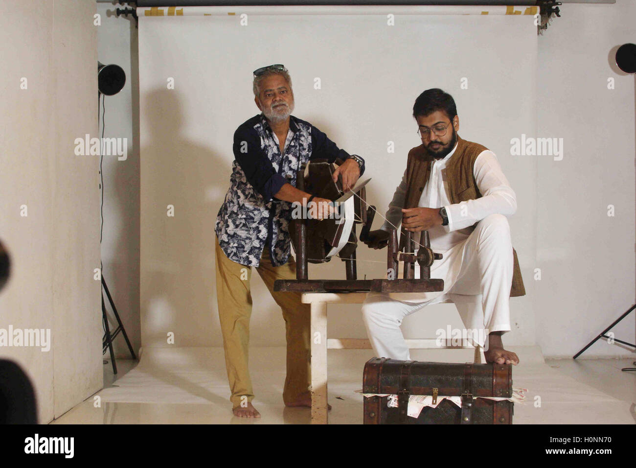 Bollywood actor Sanjay Mishra during the photo shoot of upcoming film ...