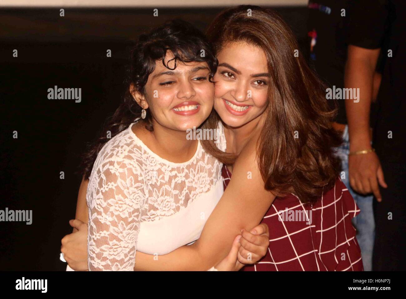 Bollywood actors Lehar Khan and Surveen Chawla during the press ...