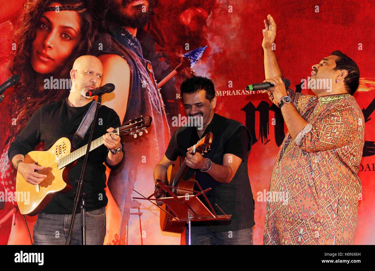 Bollywood music composer Ehsaan Noorani and Loy Mendonsa singer Shankar ...