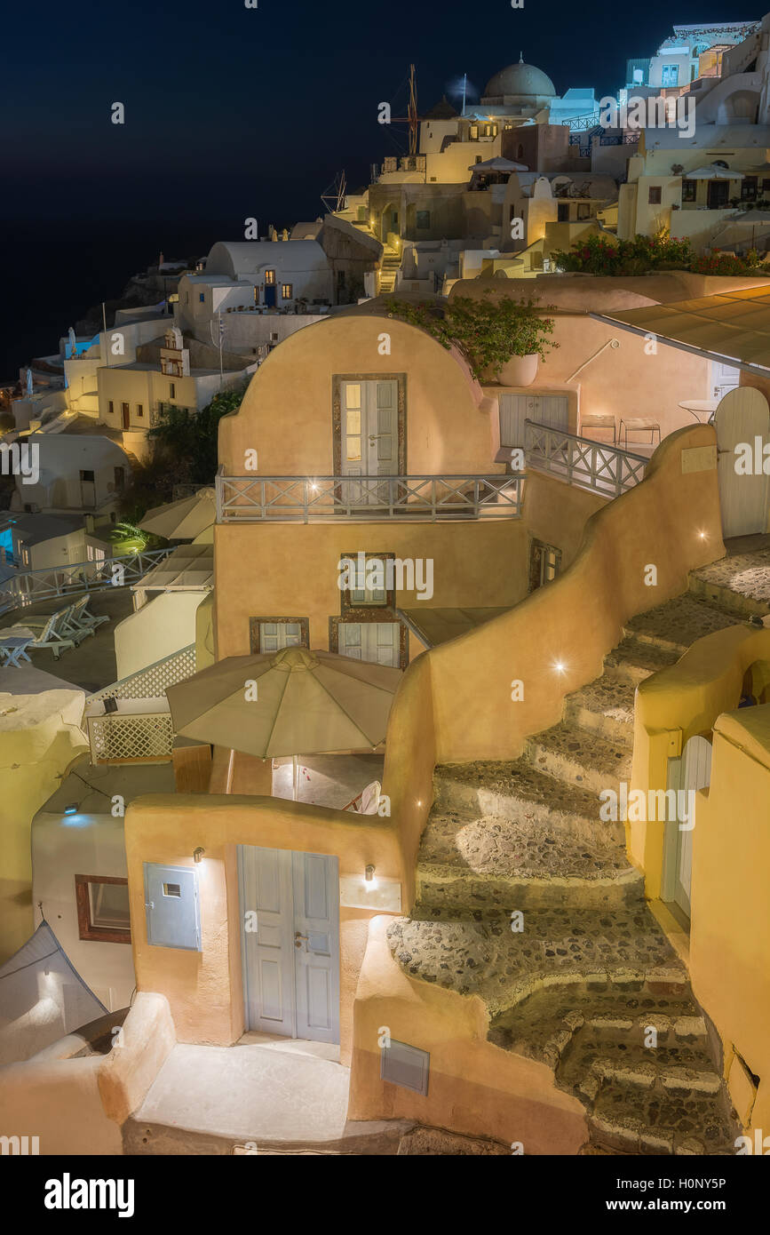 Greece cyclades santorini balcony hi-res stock photography and images ...