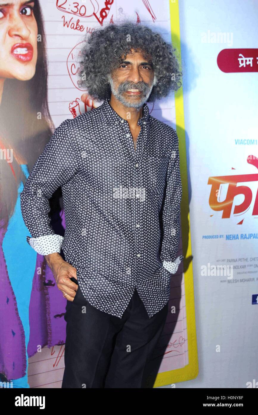 Bollywood actor Makarand Deshpand during the screening of Marathi film ...