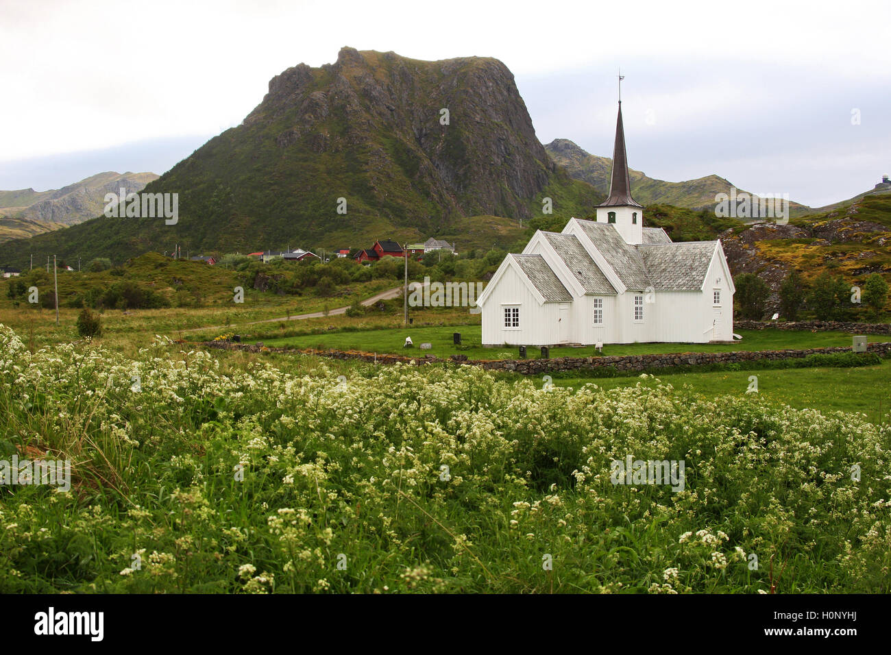 Chapel, Langenes, Lofoten, Norway Stock Photo - Alamy