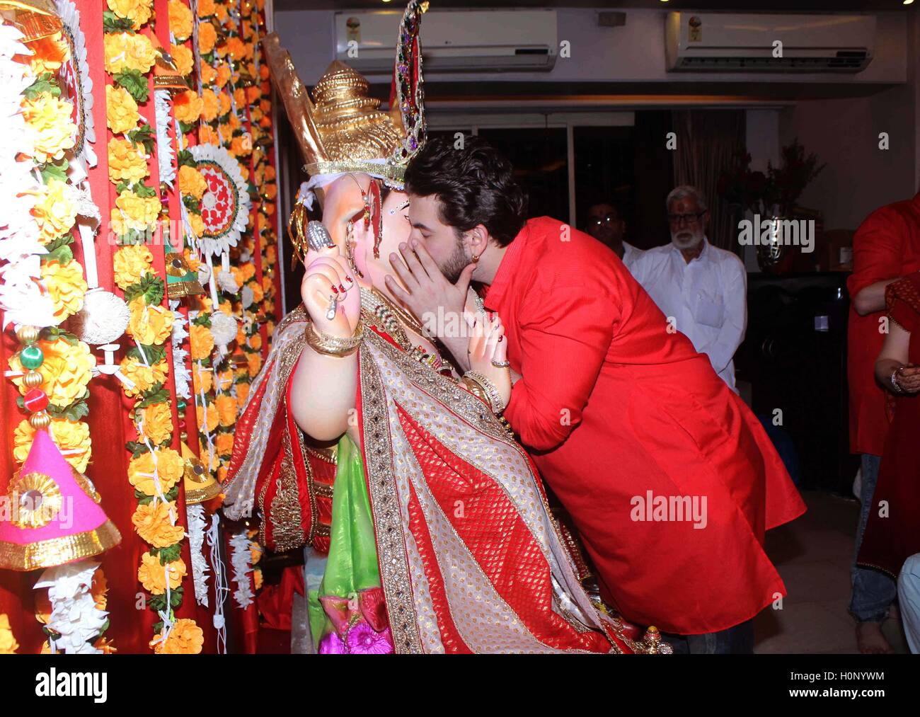 Bollywood actor Neil Nitin Mukesh before leaving for immersion on the ...