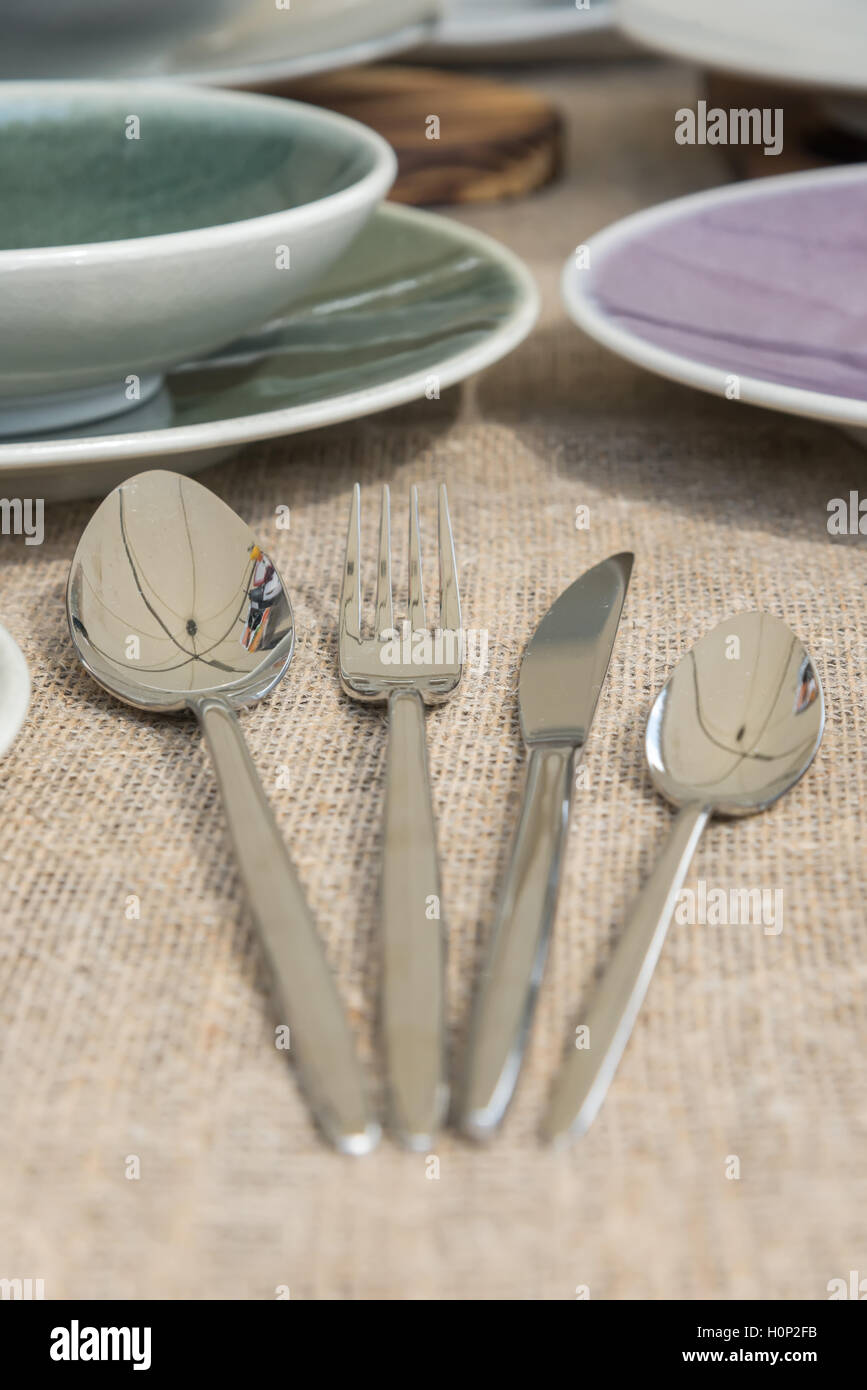 Fork knife spoon over hi-res stock photography and images - Alamy