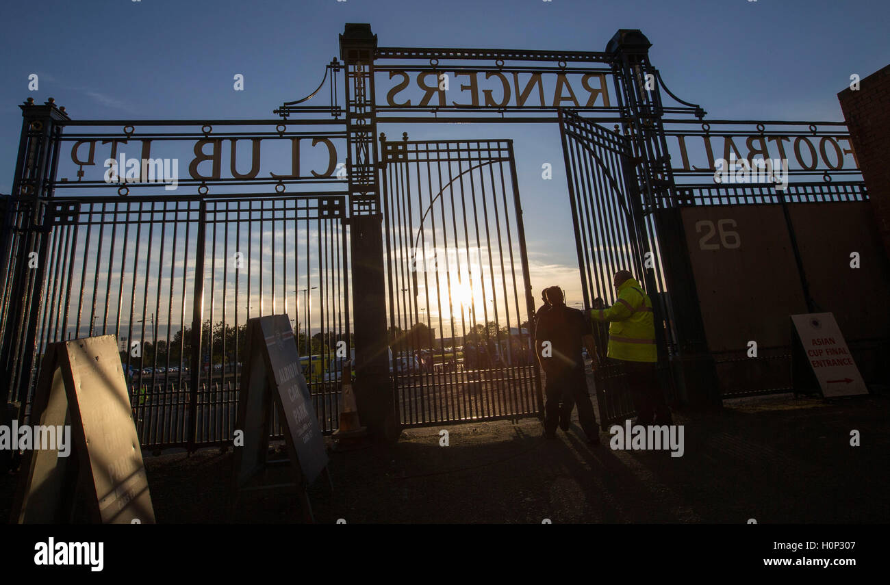 Ibrox gates hi-res stock photography and images - Alamy