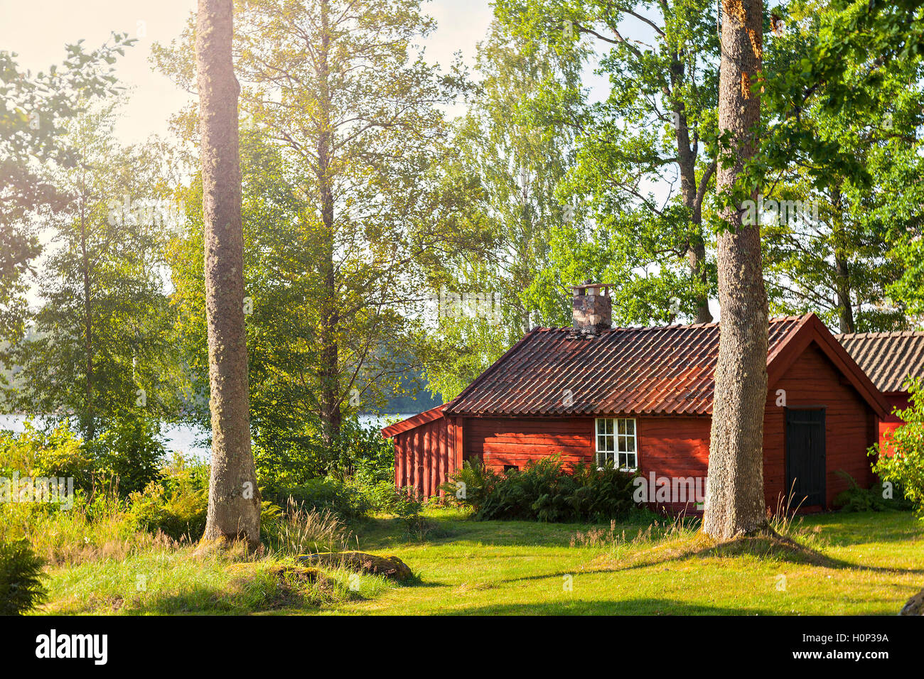 Sweden Red Cabin Water High Resolution Stock Photography and Images - Alamy