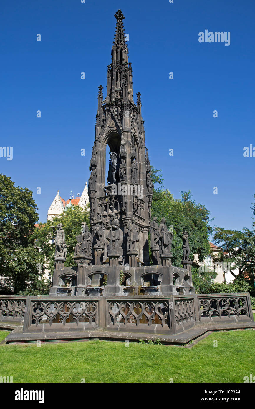 Monument in Prague Czech Republic Stock Photo - Alamy