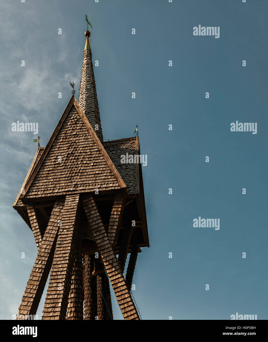 Bell belfry wood hi-res stock photography and images - Alamy