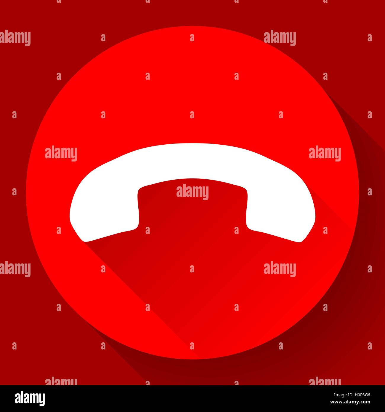 Red Phone Call end vector Icon Stock Vector Image & Art - Alamy