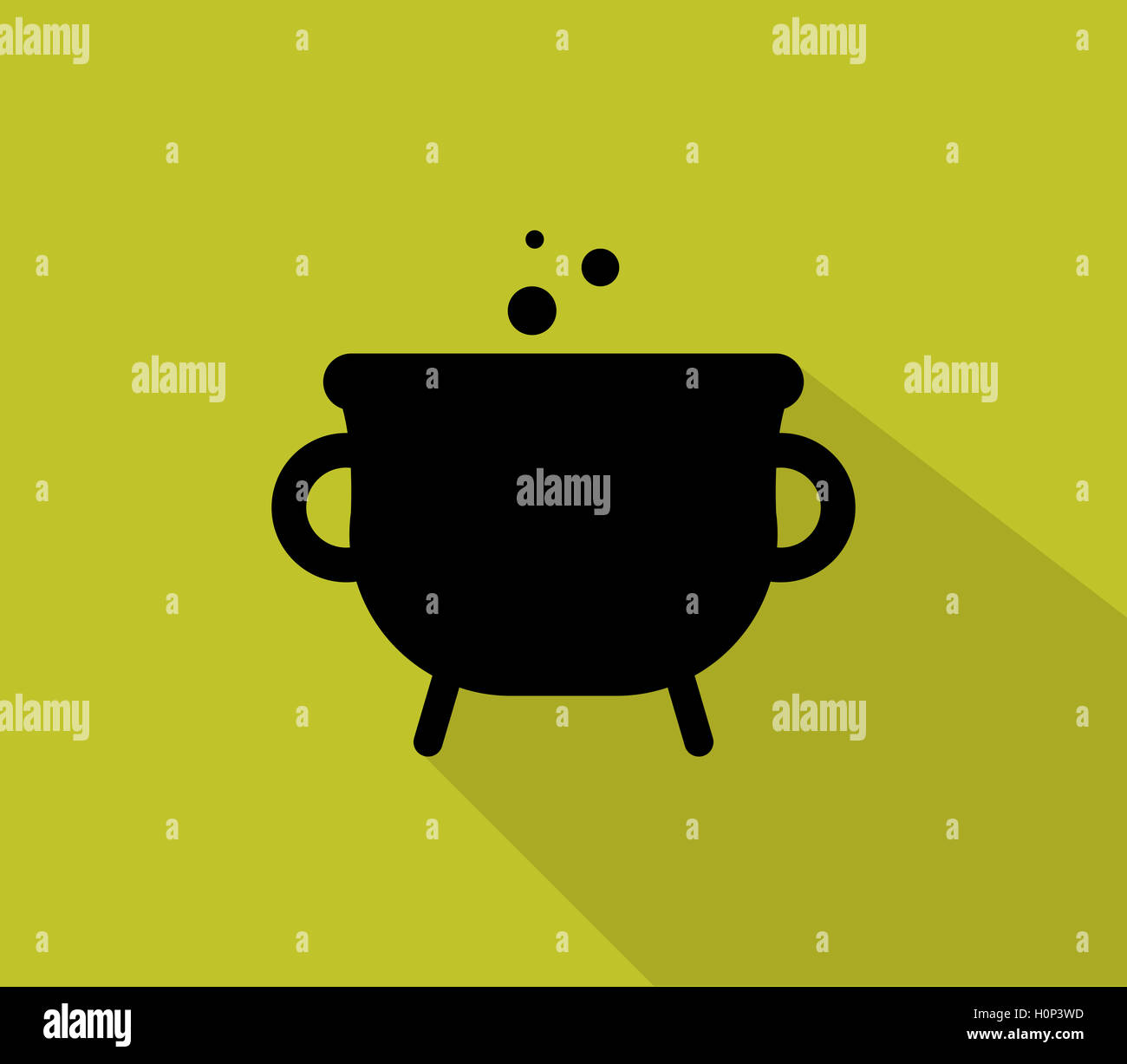 pot icon for halloween Stock Photo - Alamy