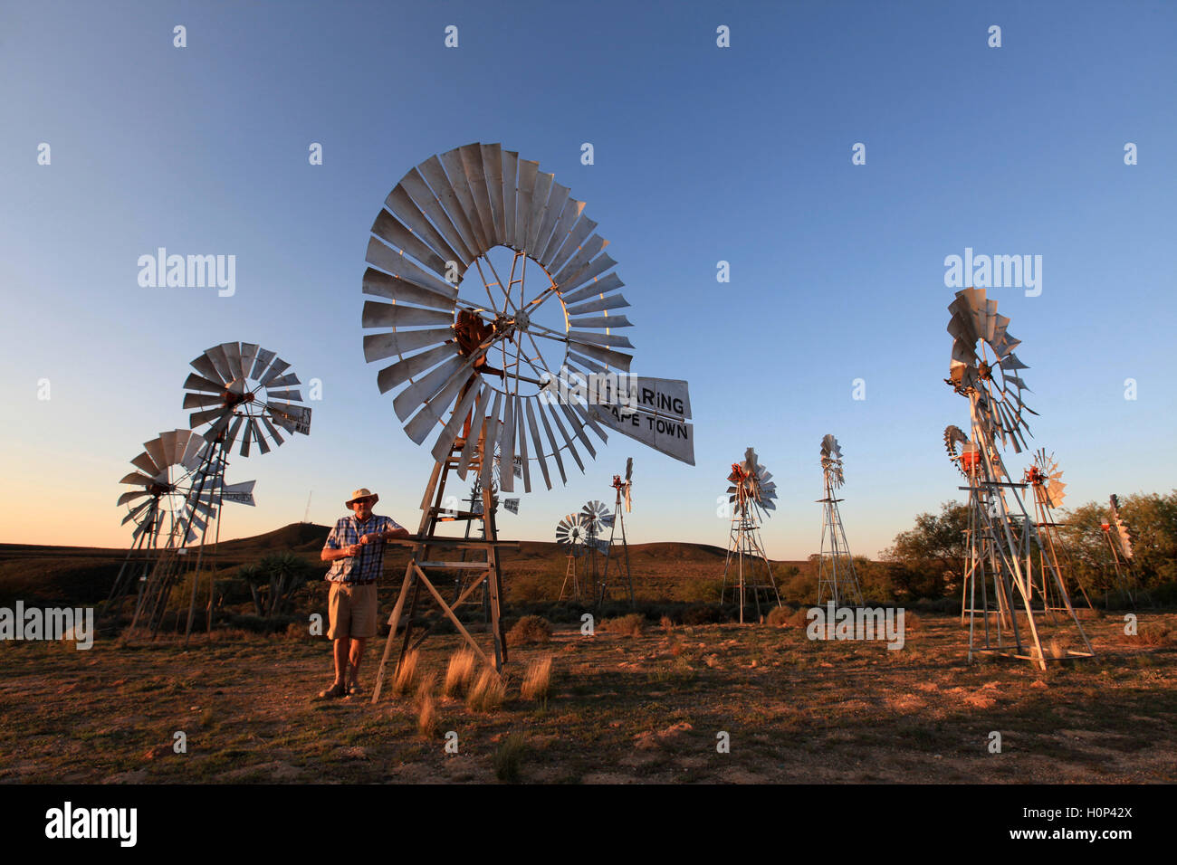 Loeriesfontein, Windmill museum, Northern Cape Stock Photo - Alamy