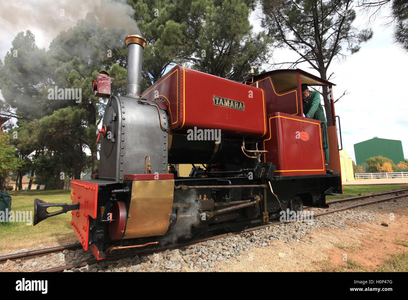 A steam locomotive which is part of a collection on Sandstone estate ...