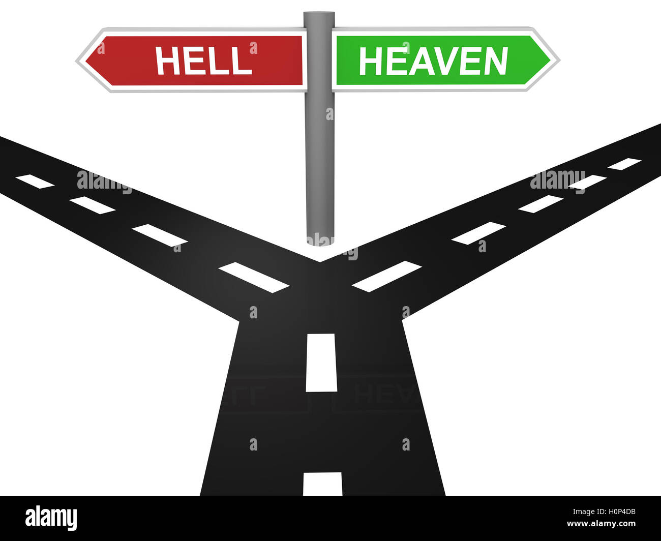 Heaven and hell sign hi-res stock photography and images - Alamy