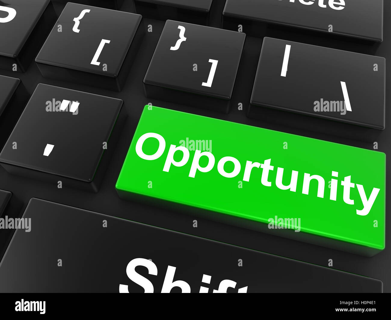 Opportunity keyboard button Stock Photo - Alamy
