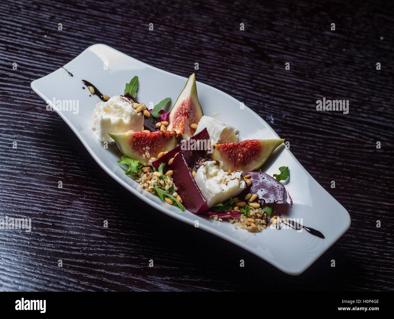 vegetable salad with figs Stock Photo - Alamy