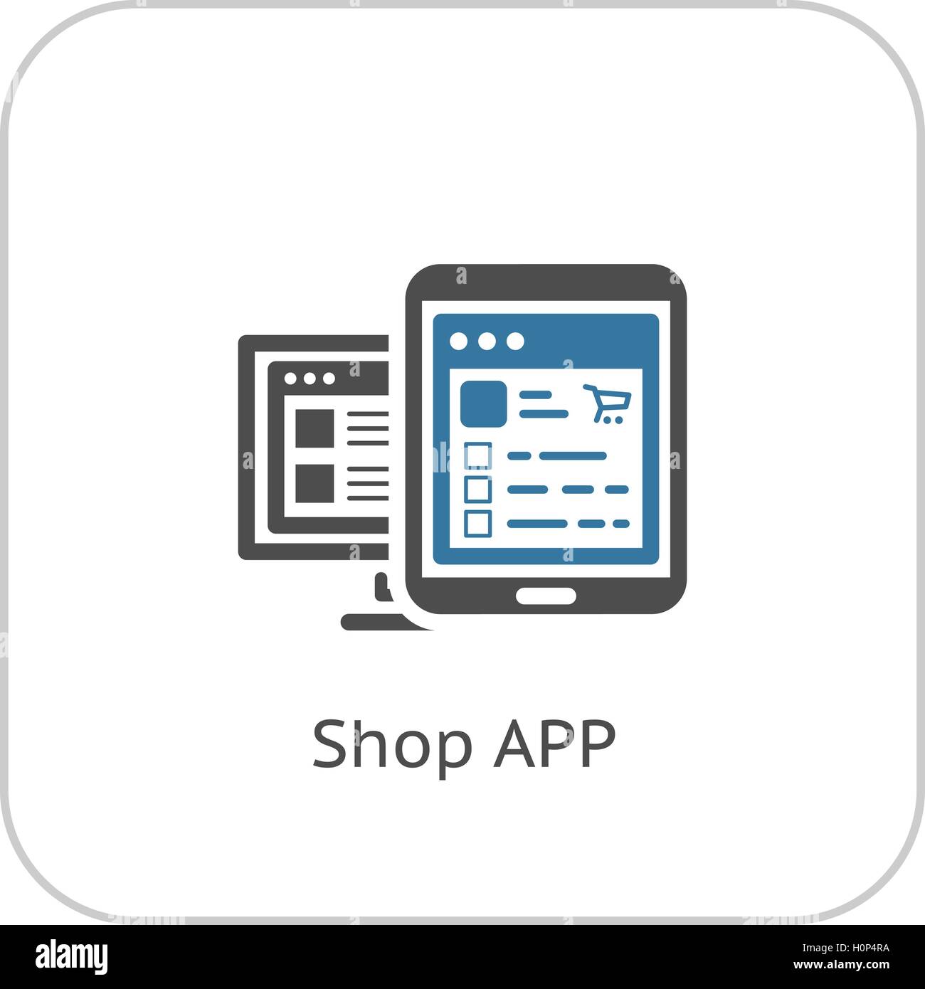 Shopping app vector design hi-res stock photography and images - Alamy