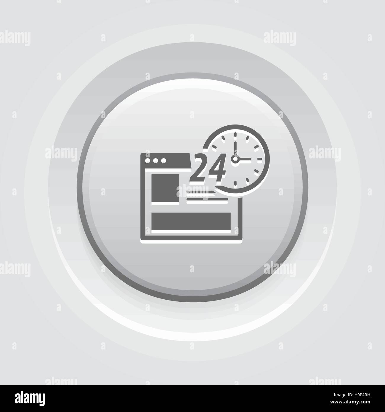 Online Shopping Icon. Grey Button Design Stock Vector Image & Art - Alamy