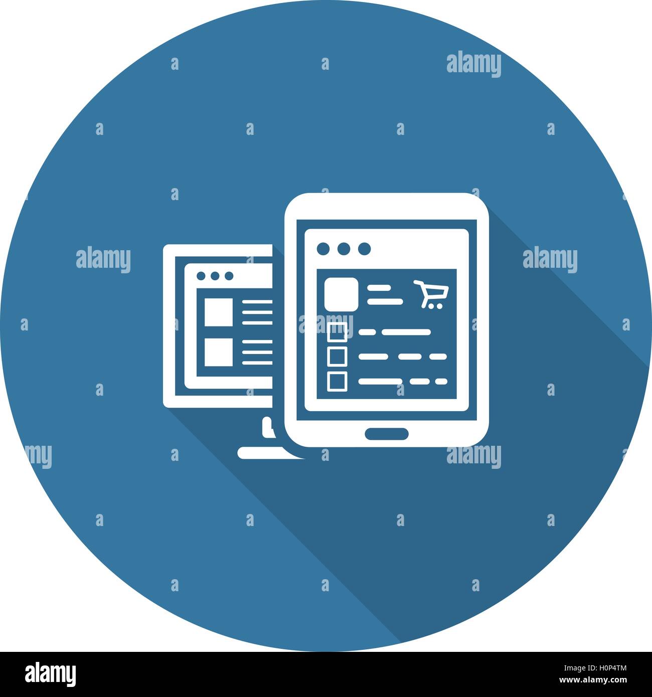 Shopping app vector design Stock Vector Images - Alamy