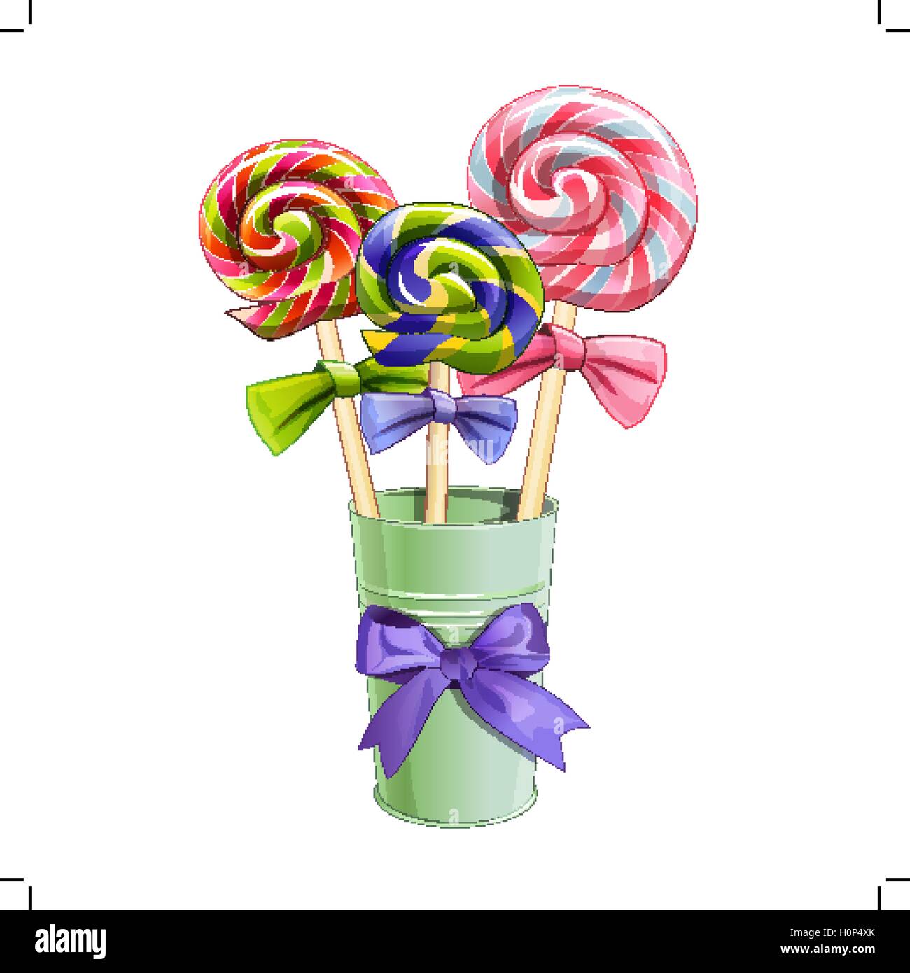 Multi-colored lollipops, vector illustration Stock Vector Image & Art ...