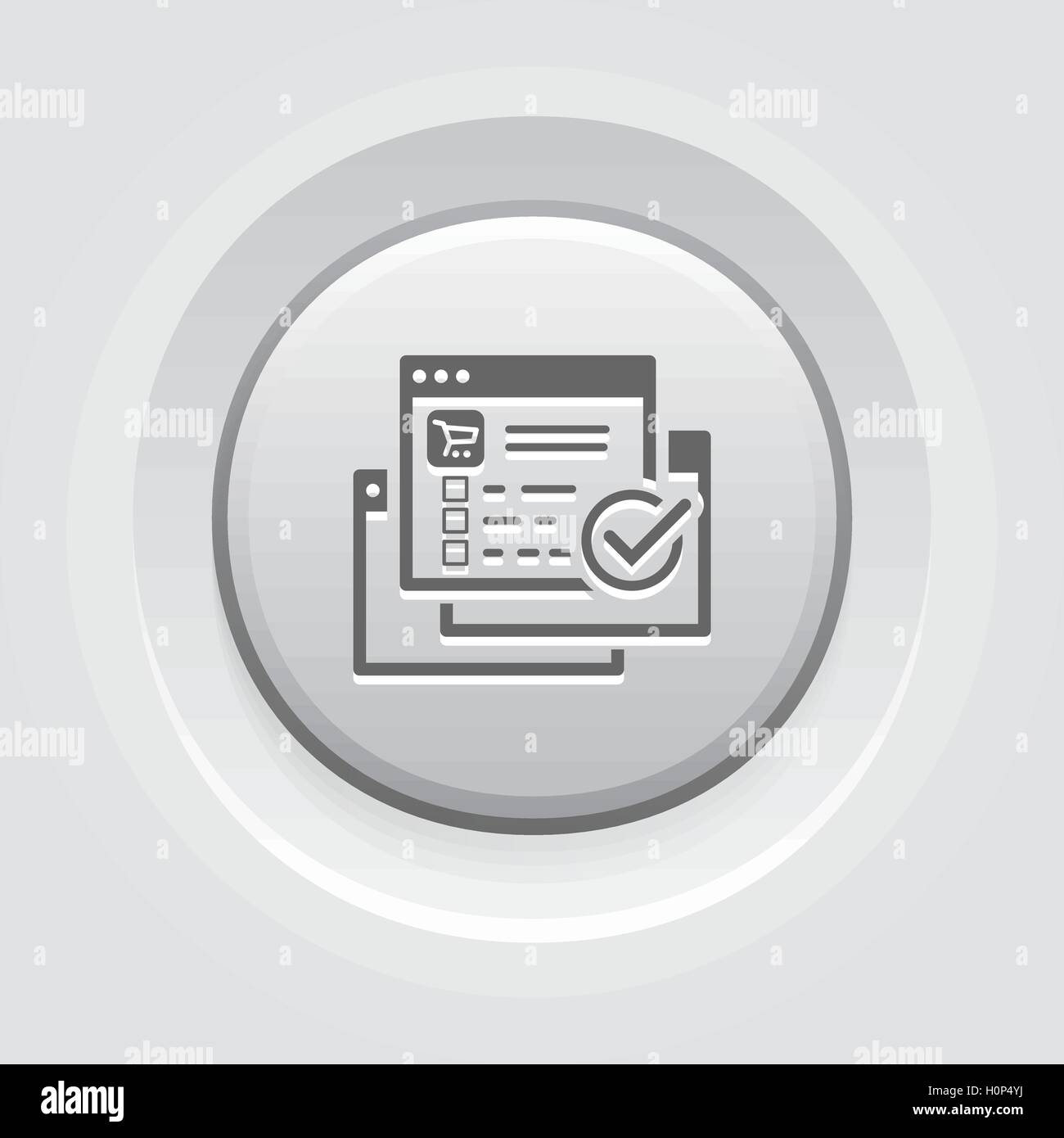 Order processing icon flat design hi-res stock photography and images ... Order processing icon flat design hi-res stock photography and images ...