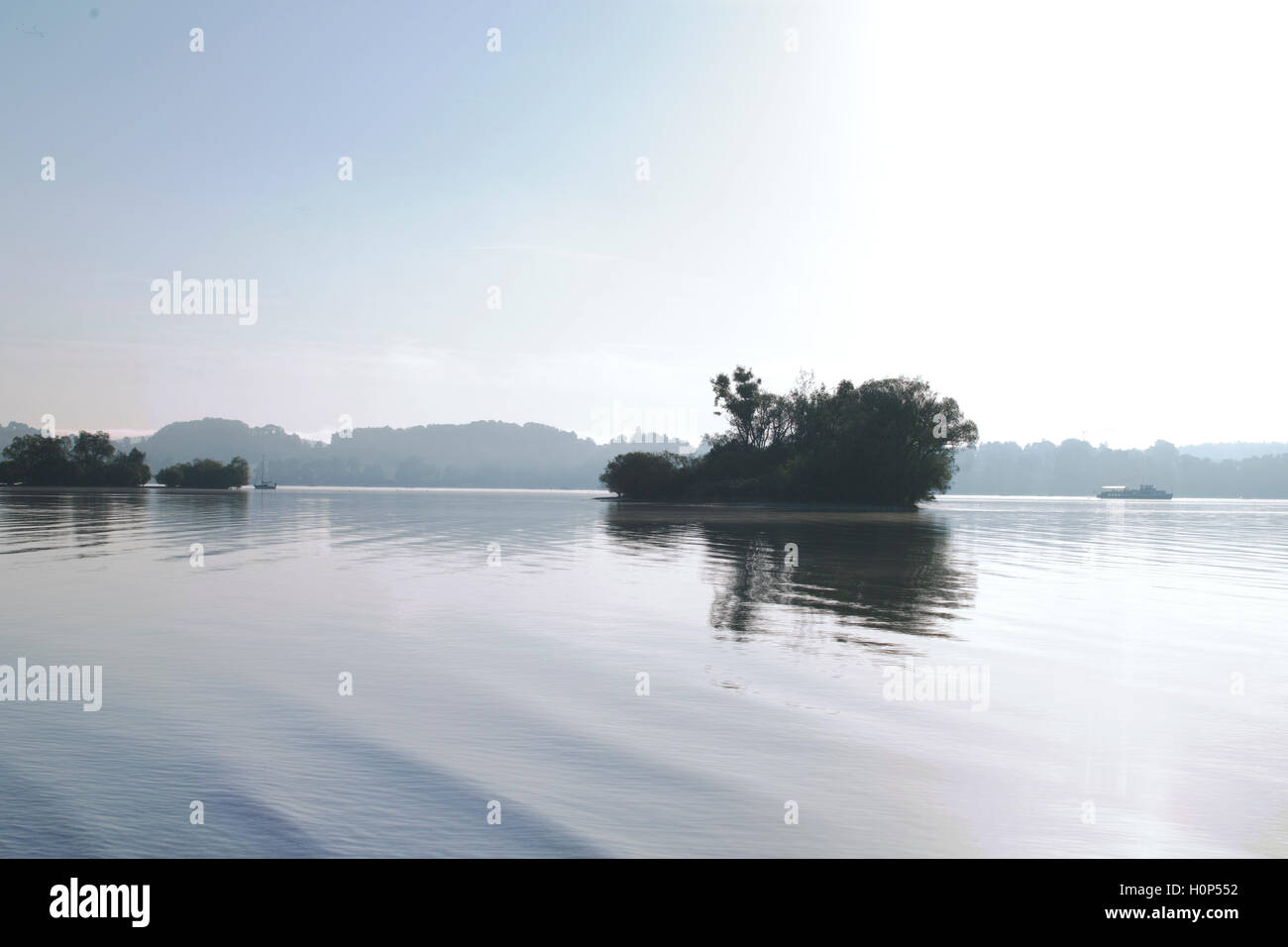 tiny island on lake Stock Photo - Alamy