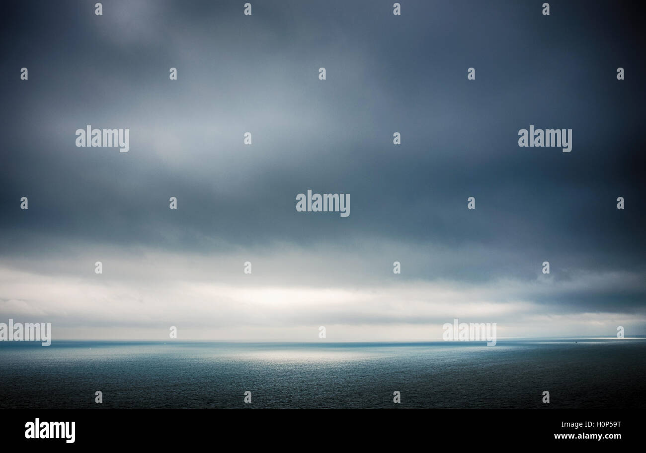 Pools of light in the sea Stock Photo - Alamy