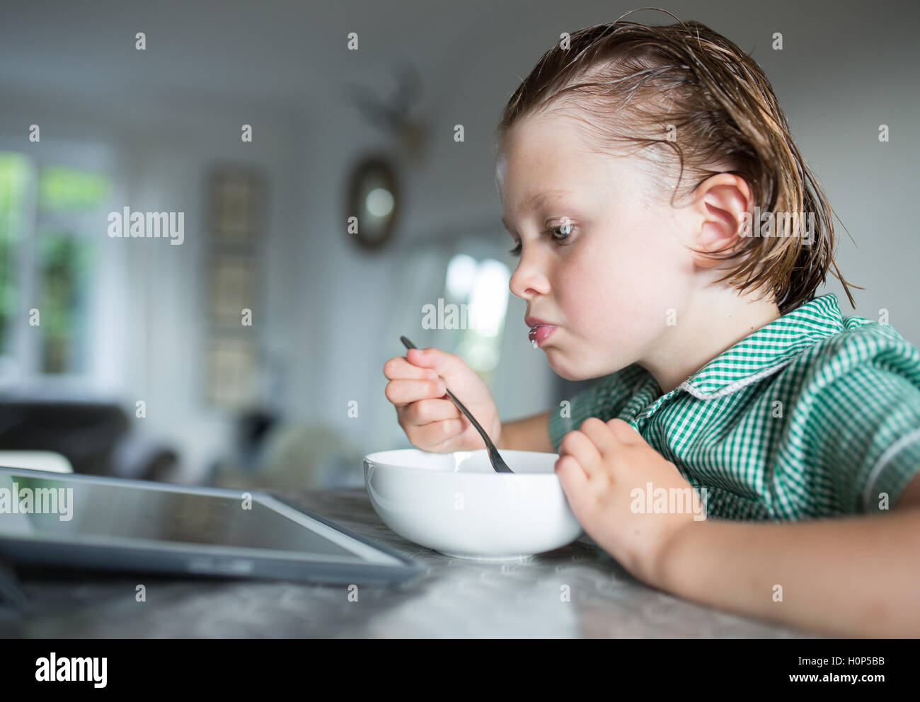 School Girl Uniform Eat Eating An High Resolution Stock Photography and ...