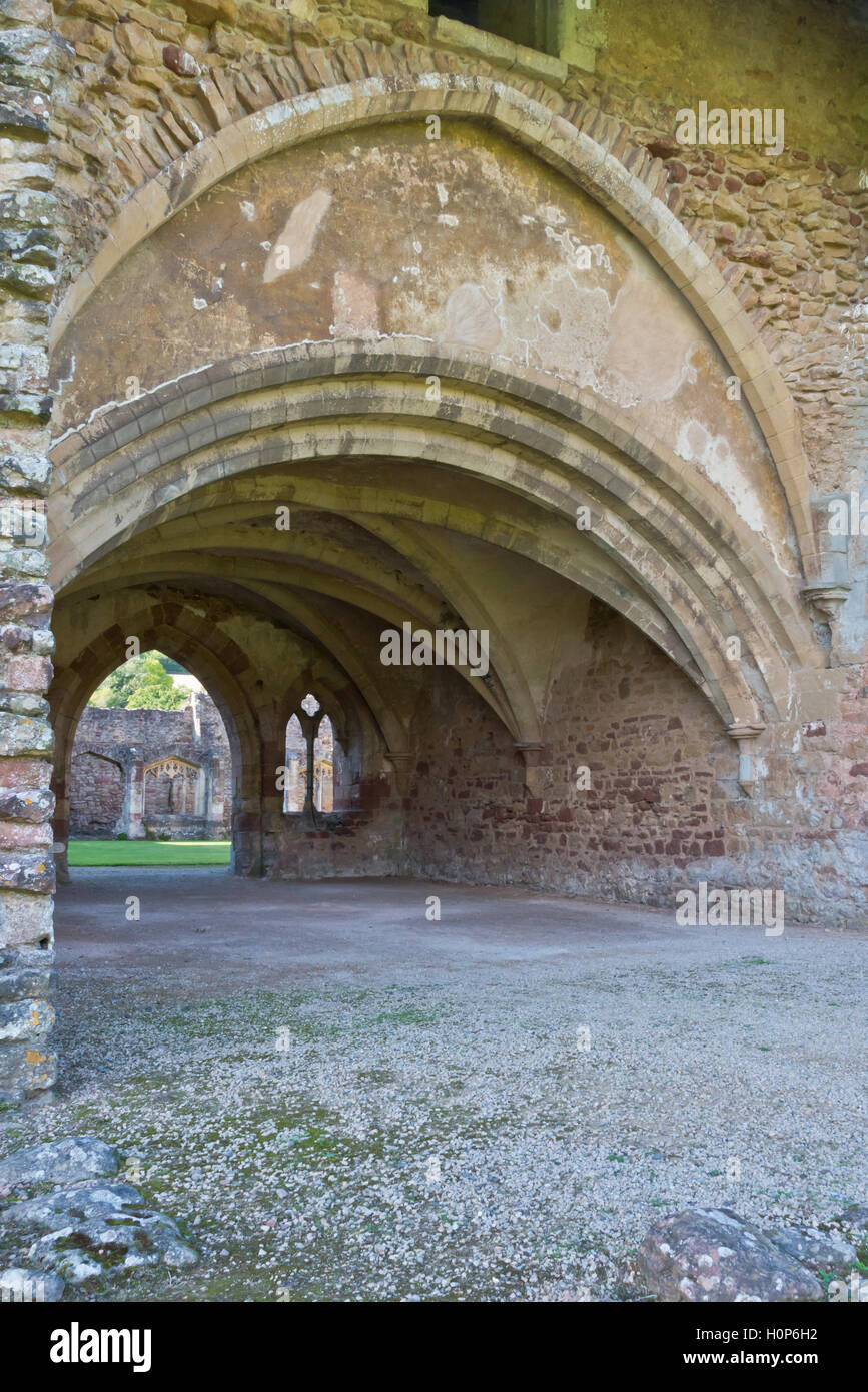 The arched roof of the Chapter House at the medieval monastery at ...