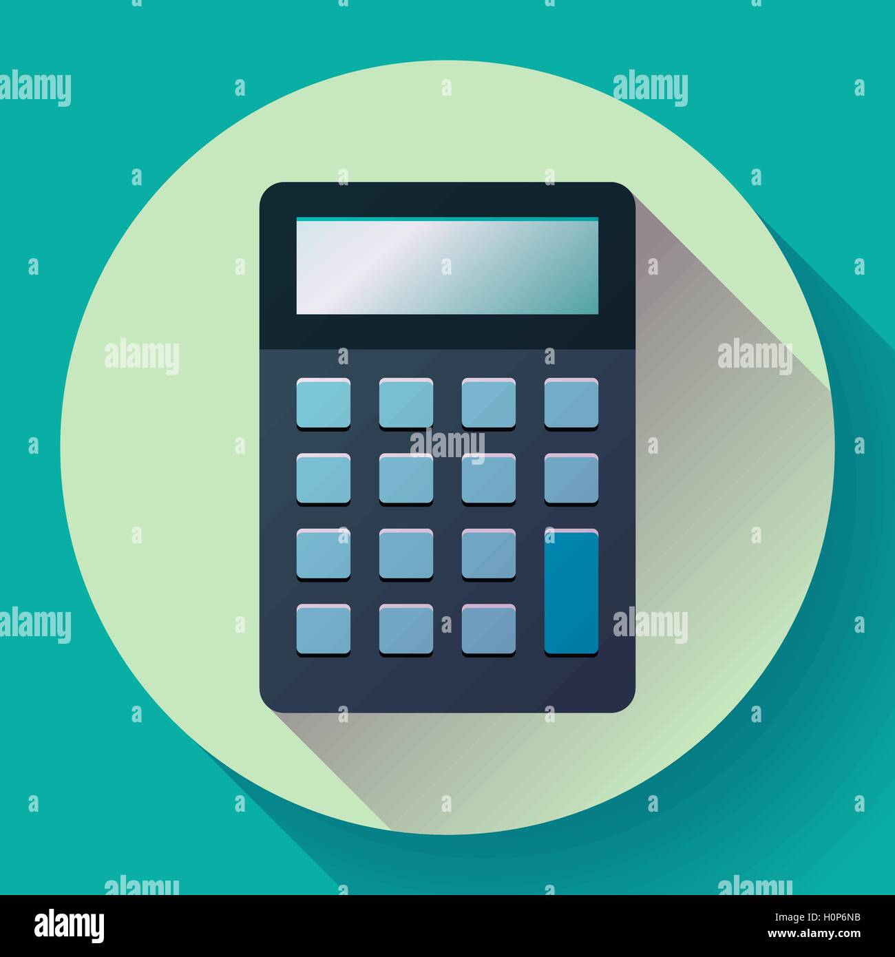 Calculator icon flat style isolated. vector electronic calculation ...